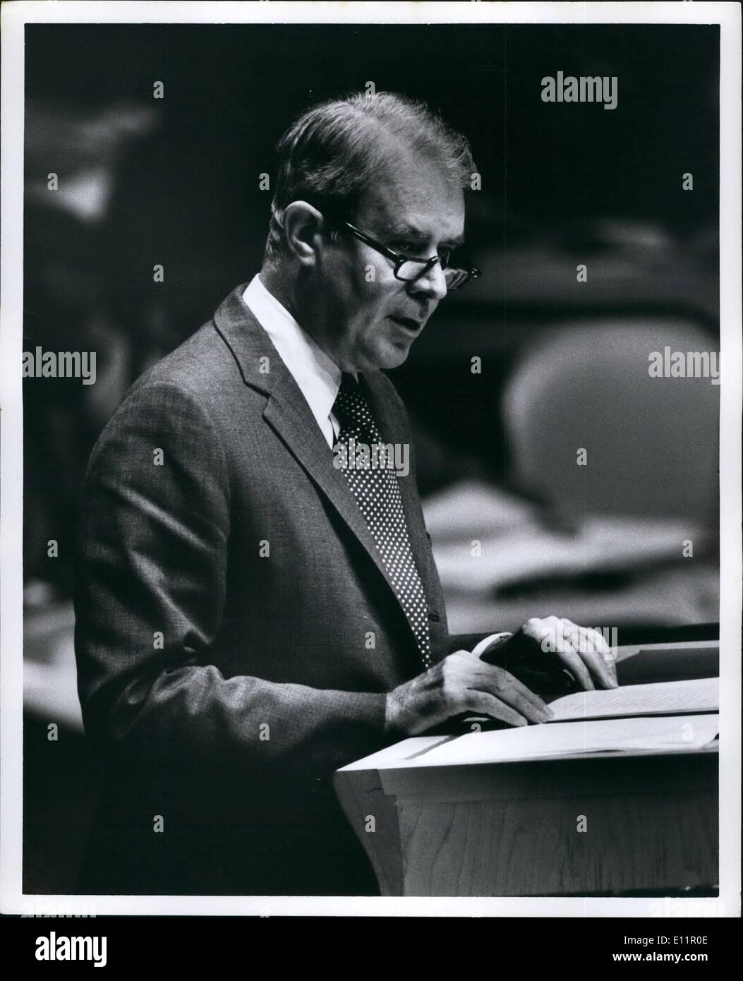 Sep. 09, 1979 - Cyrus Vance UN Credit Brian Alpert Stock Photo - Alamy