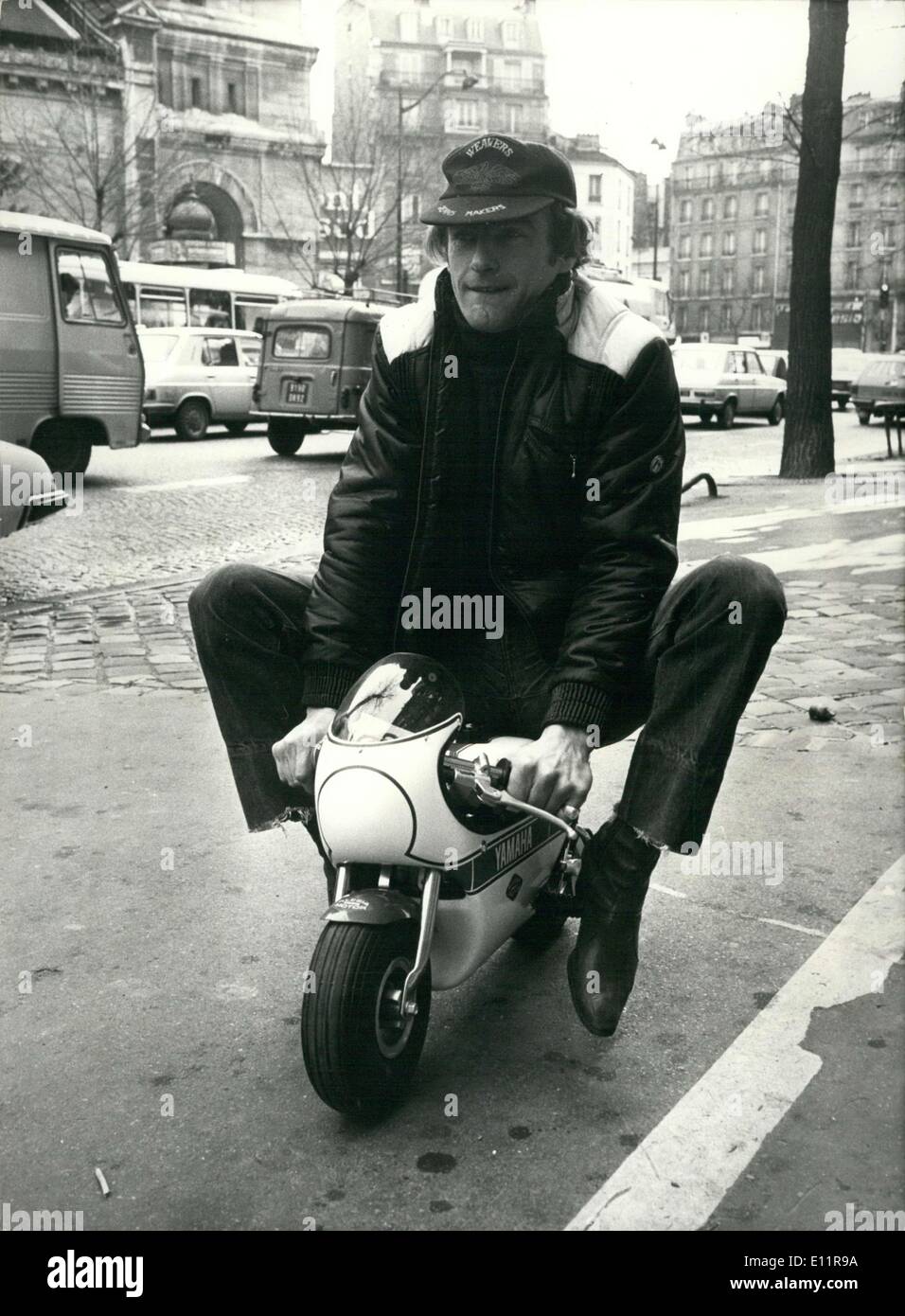 Dec. 27, 1979 - Man Riding Yamaha's New ''Mini-Motorcycle' Stock Photo ...