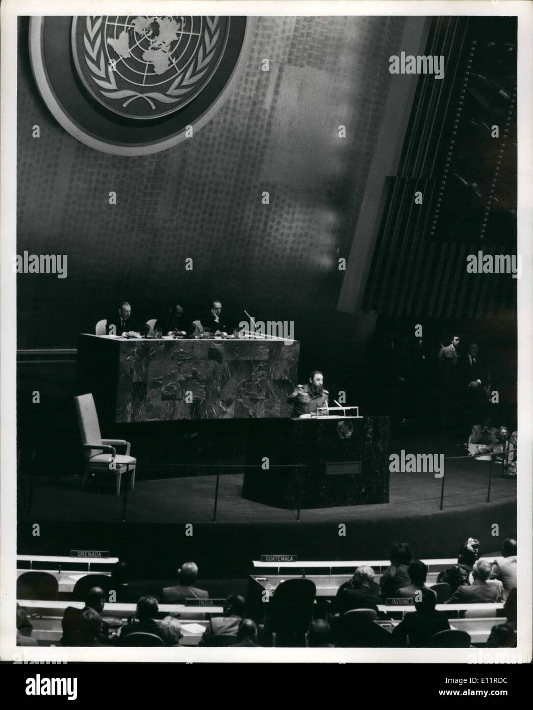 Oct. 10, 1979 - Cuban Premier Fidel Castro addressed the United Nations ...