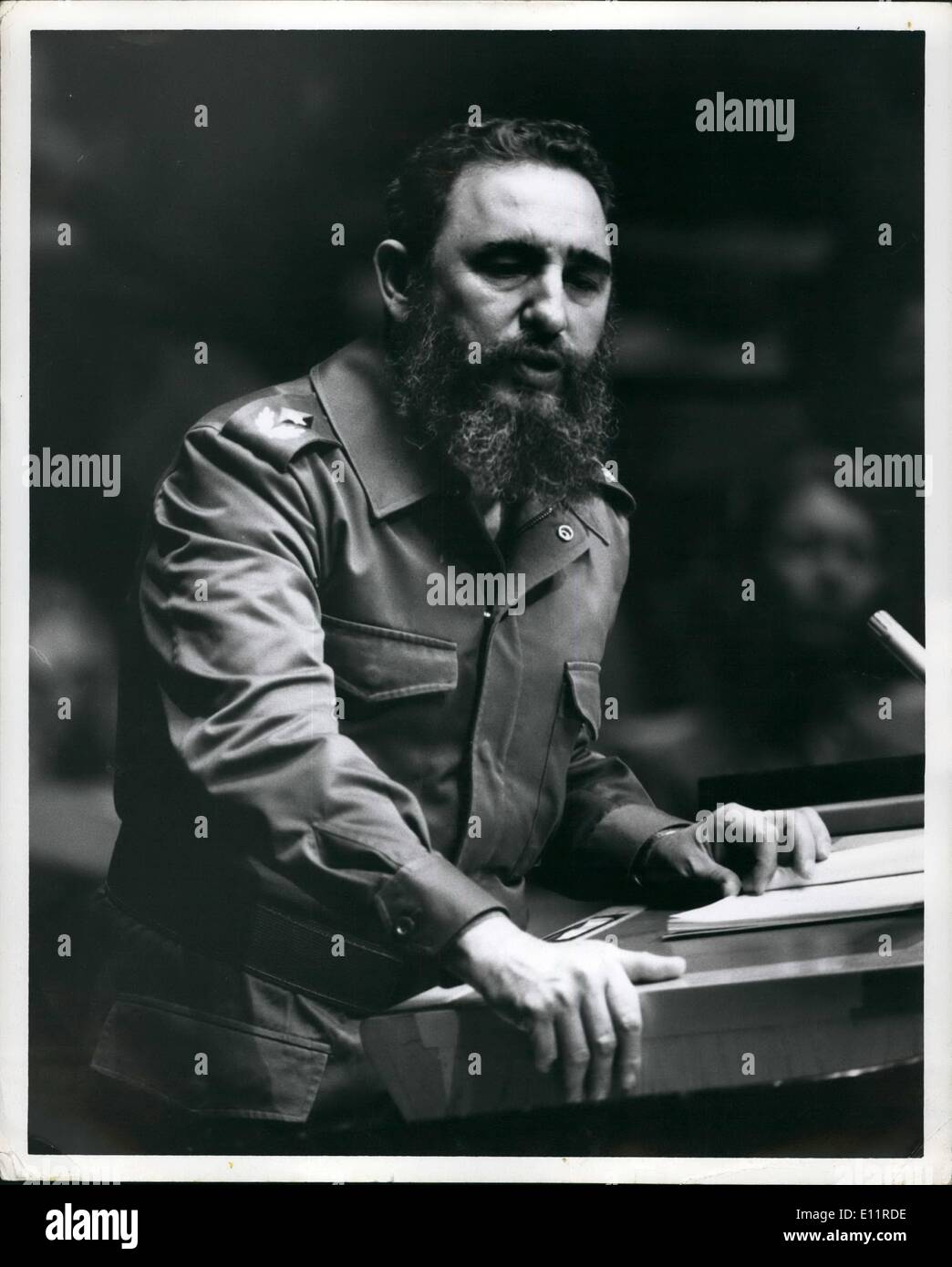 Oct. 10, 1979 - Cuban Premier Fidel Castro addressed the United Nations ...