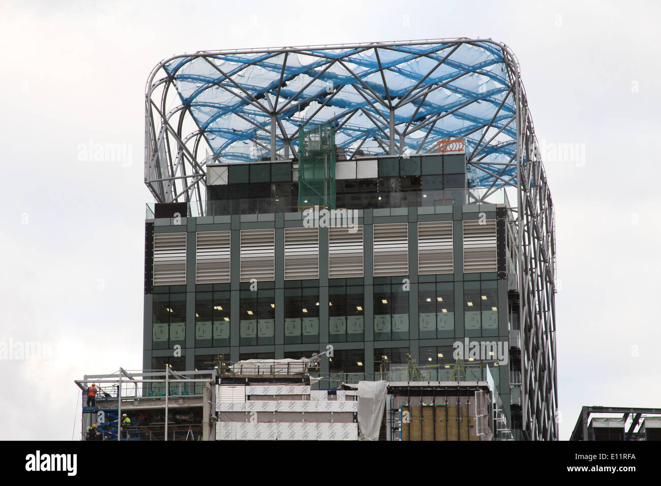 6 Bevis Marks rooftop in The City of London under construction Stock ...