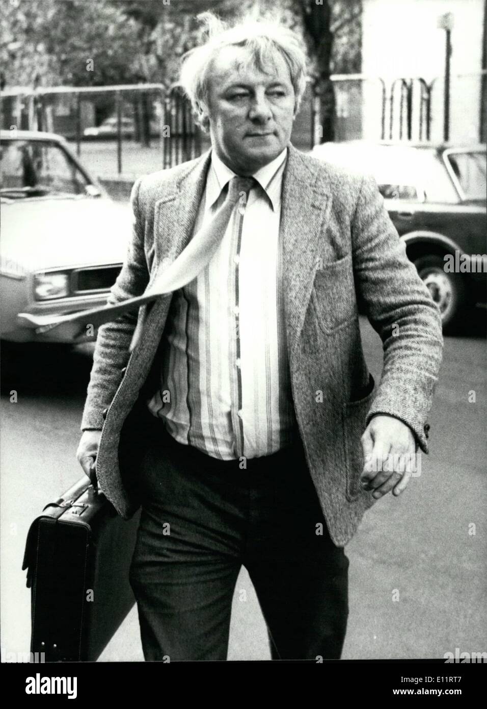 Oct. 10, 1979 - Tommy Docherty Arrives at QPR Football ground: Tommy ...