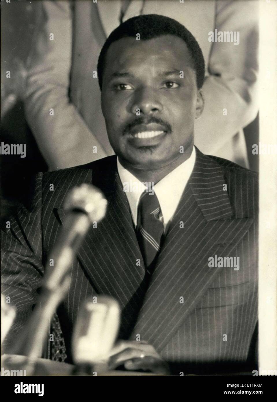 Nov. 02, 1979 - Colonel Denis Sassou-N'Guesson, President of the People ...