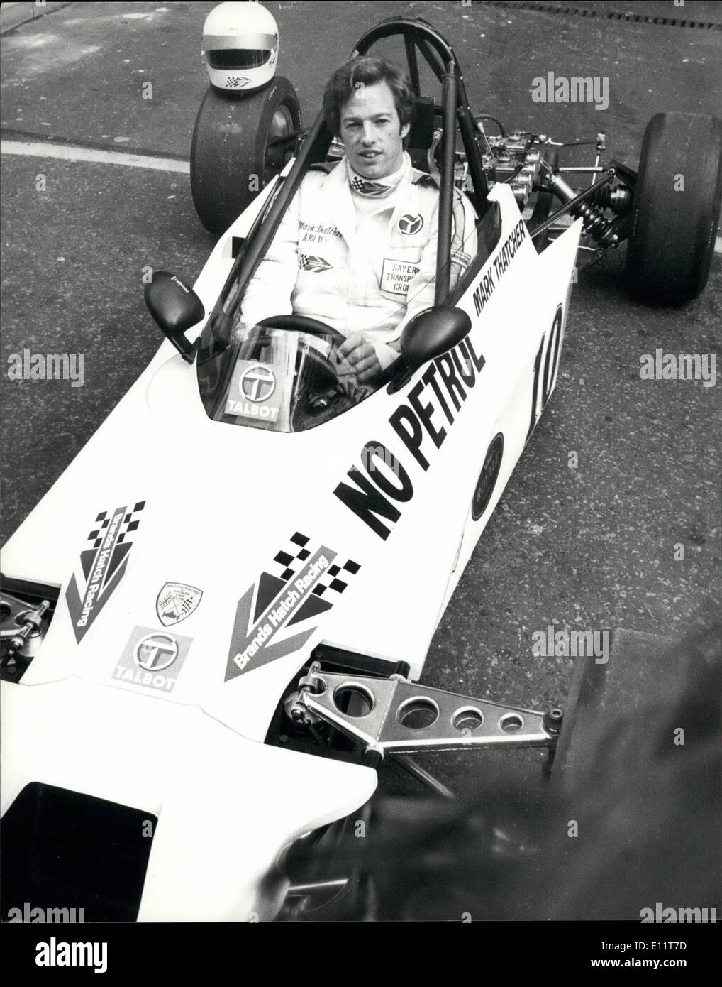 Nov. 11, 1979 - Mark Thatcher to test formula tablotwith the no-petrol ...