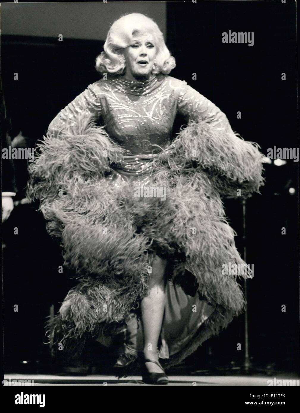 Mar. 05, 1980 - Dancer, singer Ginger Rogers on stage Stock Photo - Alamy
