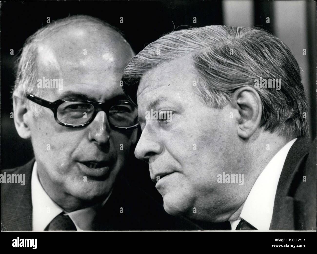 Jul. 15, 1980 - President Giscard d'Estaing and Chancellor Helmut ...