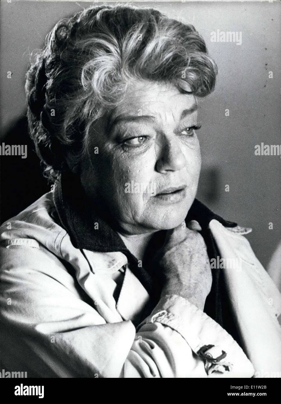 Aug. 01, 1980 - Simone Signoret's Portrait Stock Photo - Alamy