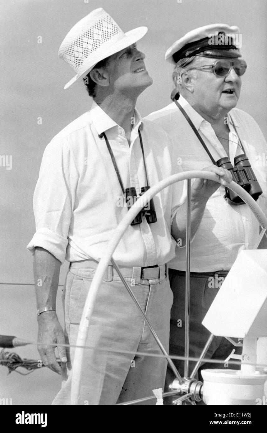 Prince Philip captaining at 'Cowes Week Yachting' Stock Photo - Alamy