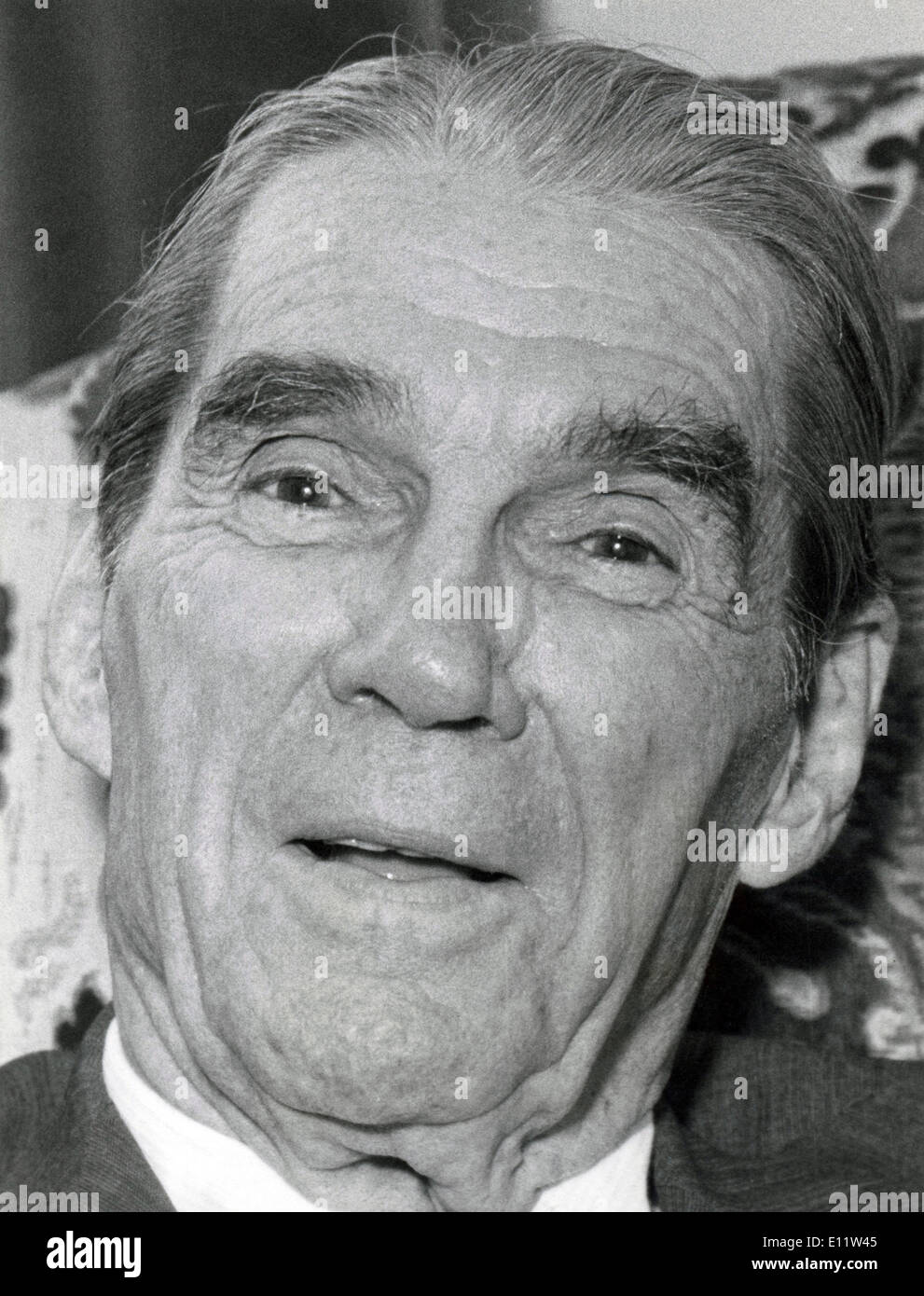 Apr. 6, 1980 - Rare portrait of DANIEL K. LUDWIG sitting in a chair ...