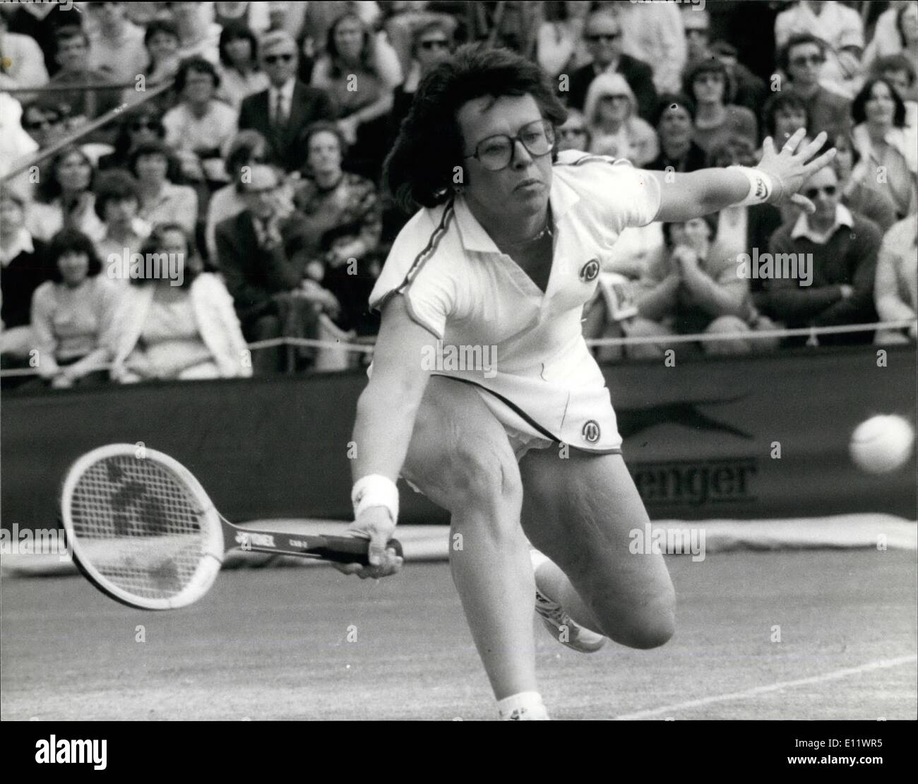Jun. 06, 1980 - Billy Jean King Beats Shriver.L Billy Jean King US seen ...