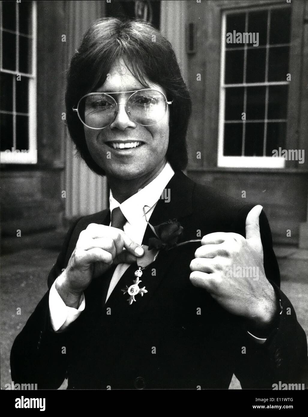 Jun. 06, 1980 - Cliff Richard Collects His Obe: Today pop singer Cliff ...