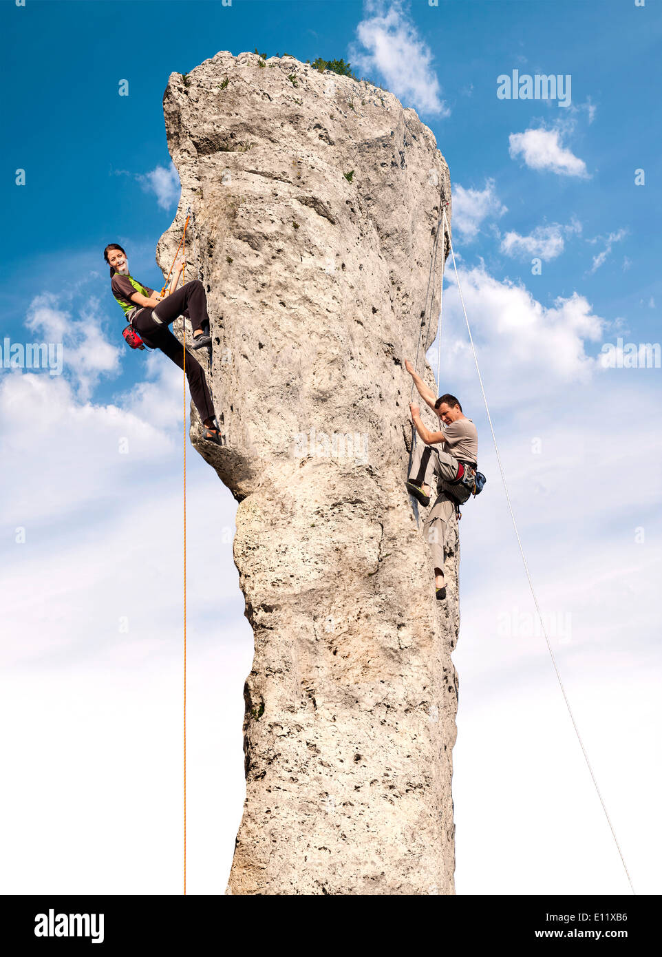 Difficult mountain climb hi-res stock photography and images - Alamy