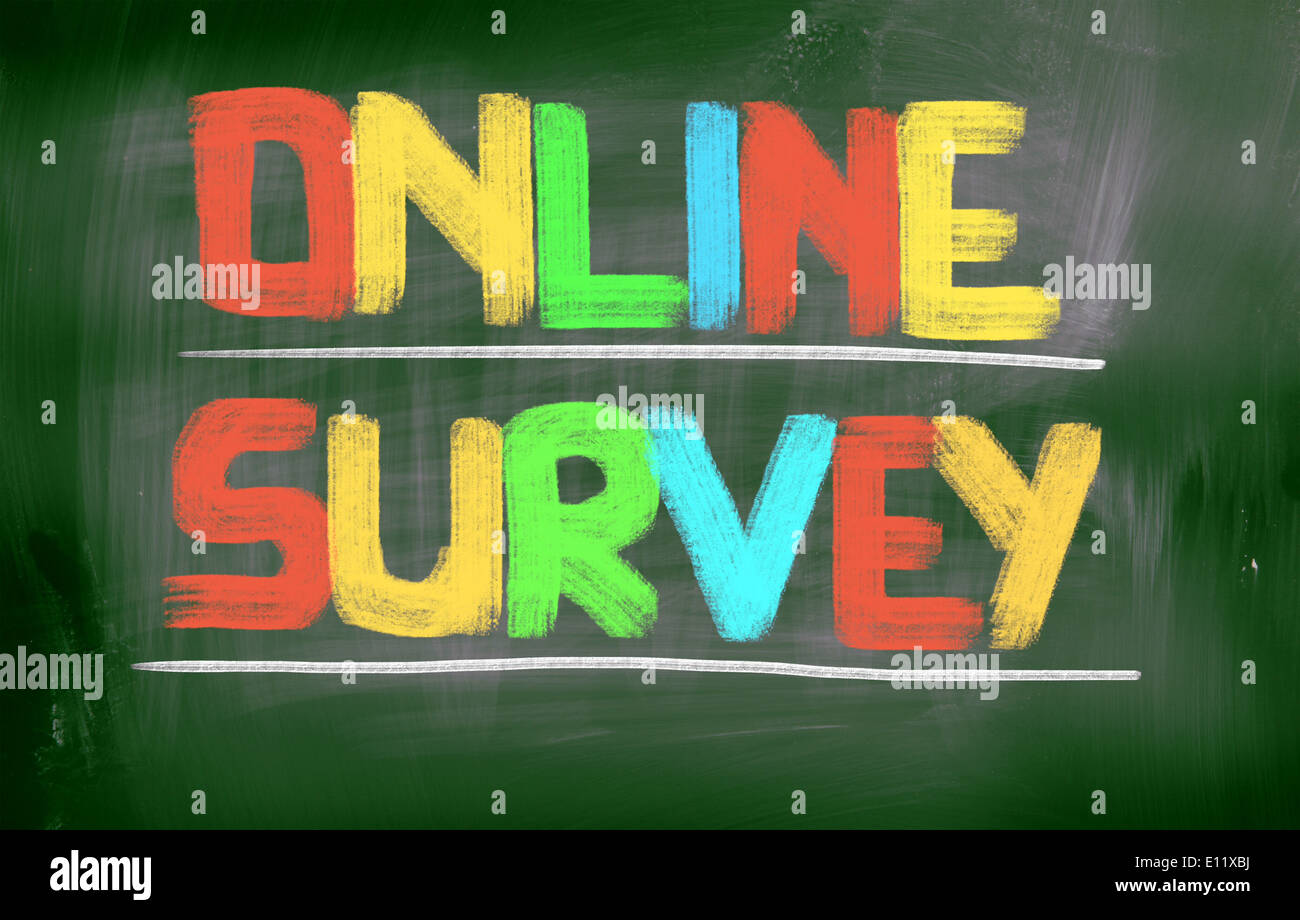 Online Survey Concept Stock Photo - Alamy