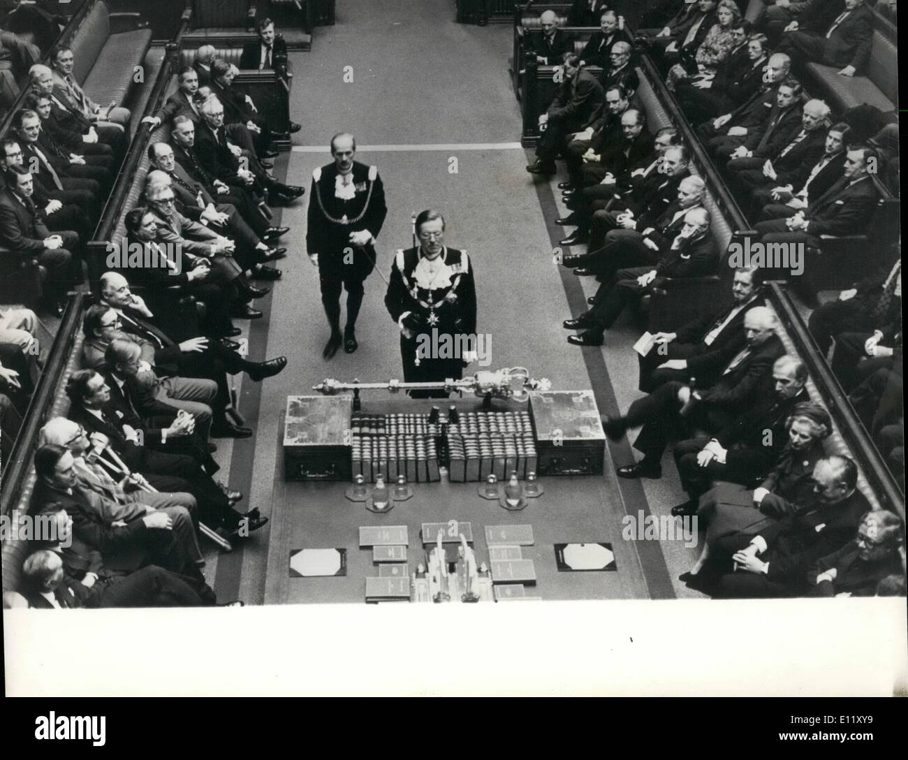 Nov. 11, 1980 - State Opening of Parliament Photo Shows: Black Rod ...