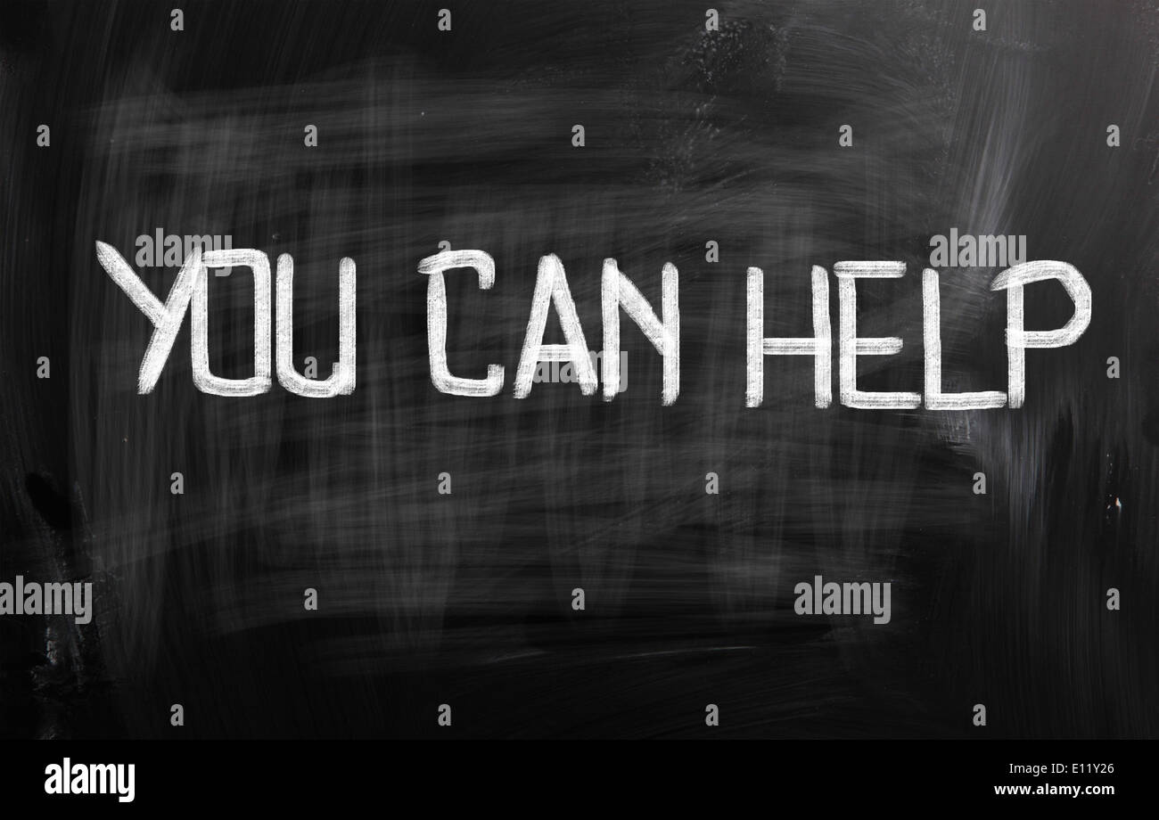 You Can Help Concept Stock Photo - Alamy