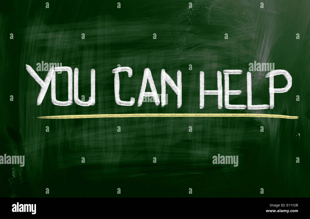 You Can Help Concept Stock Photo - Alamy