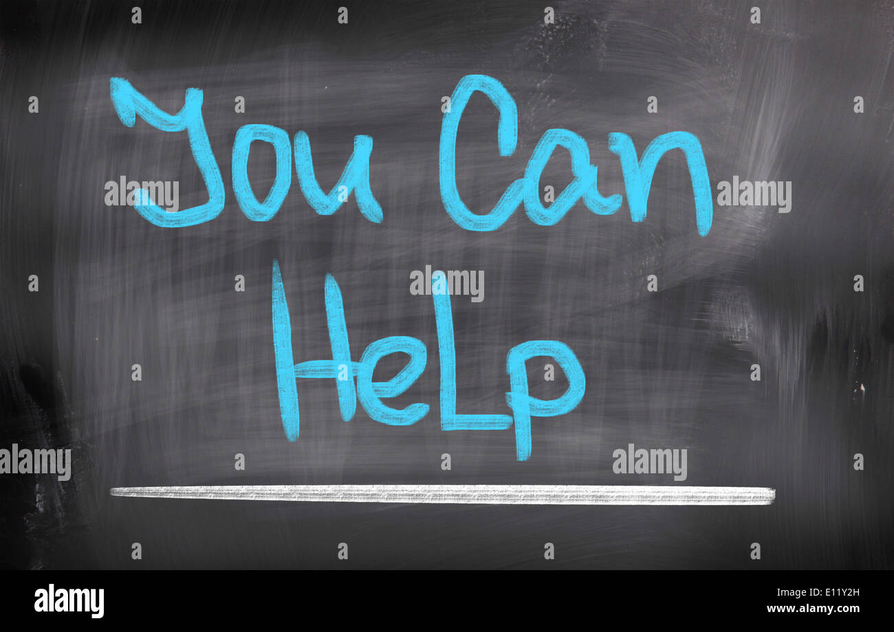 You Can Help Concept Stock Photo - Alamy