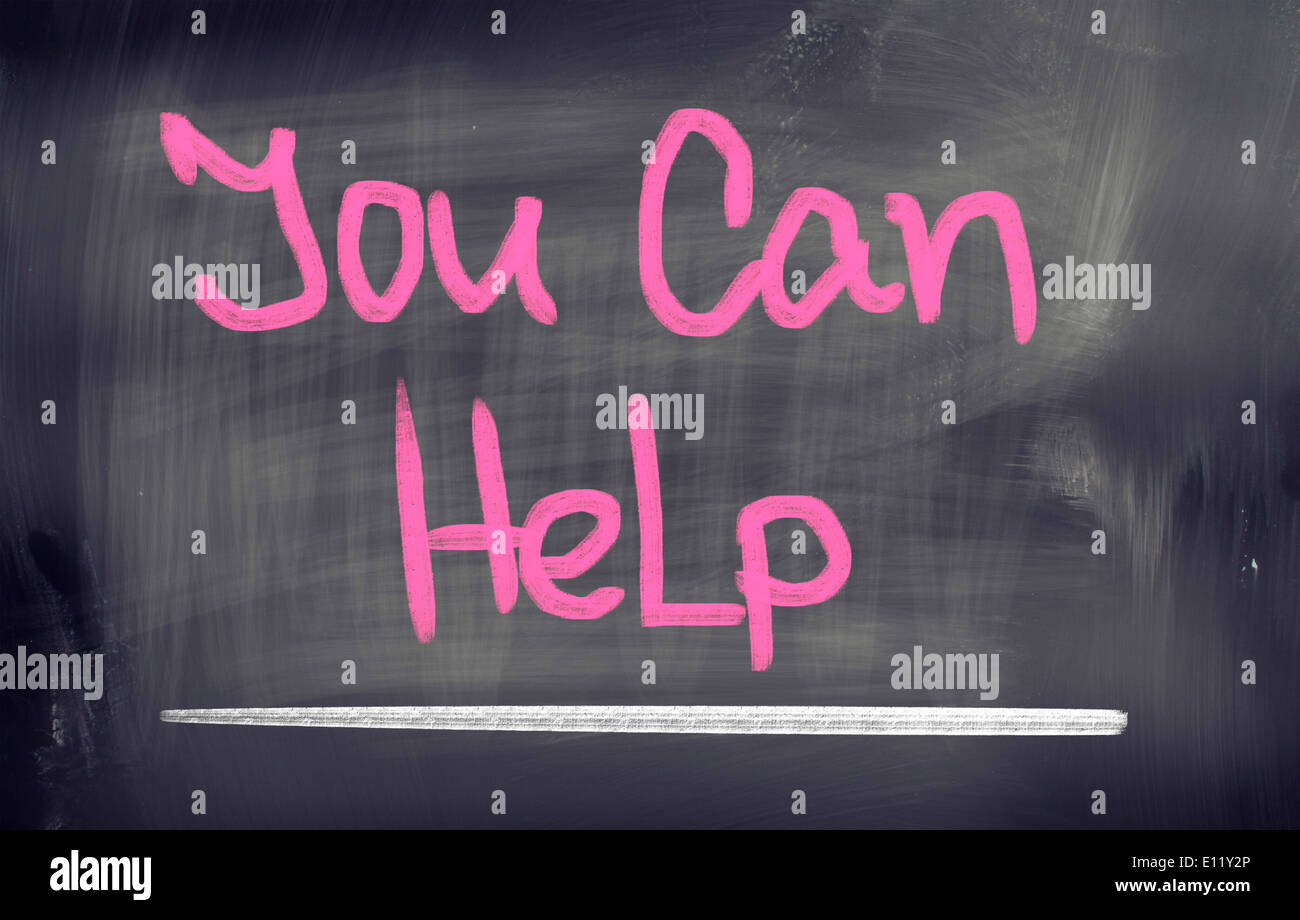 You Can Help Concept Stock Photo - Alamy