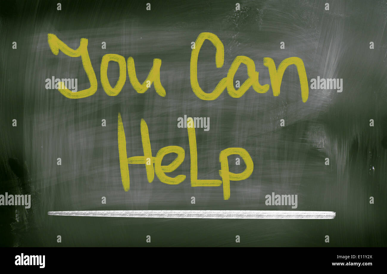 You Can Help Concept Stock Photo - Alamy