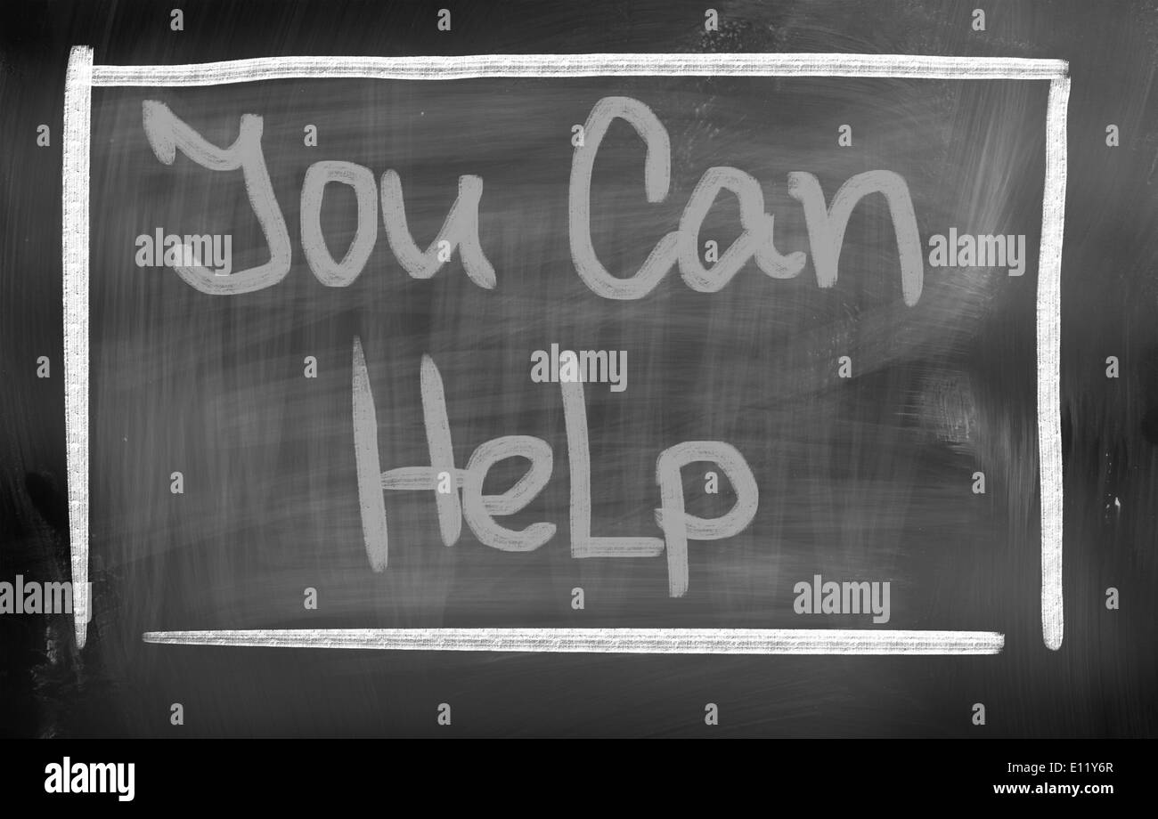 You Can Help Concept Stock Photo - Alamy