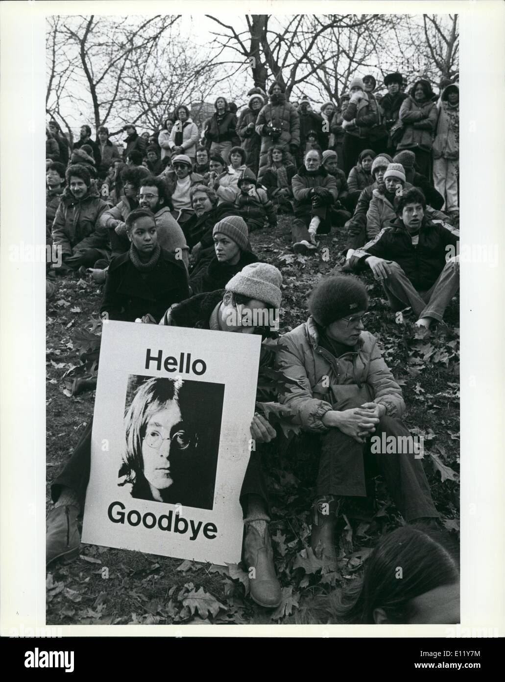 Dec. 12, 1980 - Central Park, New York: Tens of Thousands gathered in ...