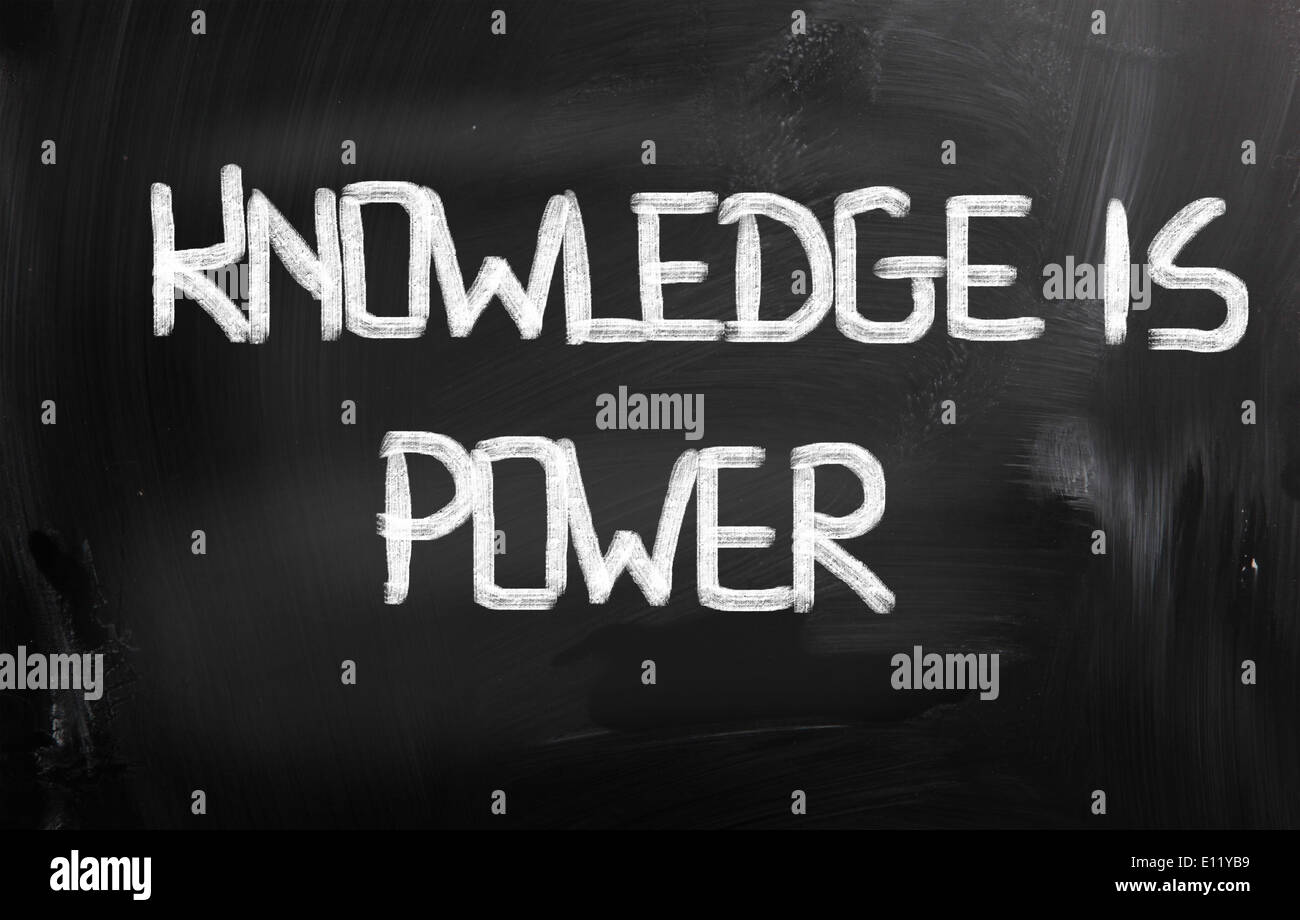 Knowledge Is Power Concept Stock Photo - Alamy