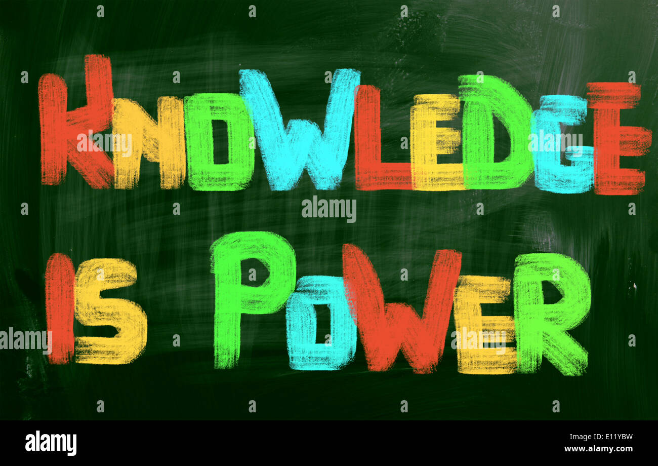 Knowledge Is Power Concept Stock Photo - Alamy