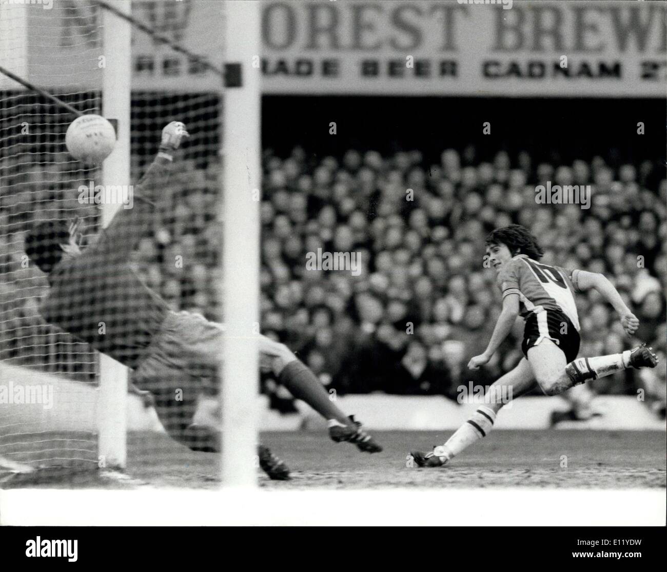 Mar. 22, 1981 - Southampton V Middlesbrough: Photo shows Steve Moran ...