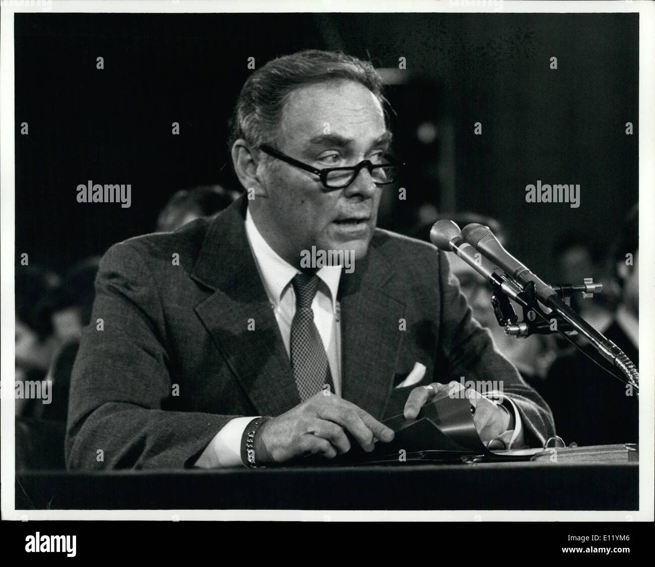 Jan. 01, 1981 - Alexander Haig at Confirmation hearings: Photo of ...
