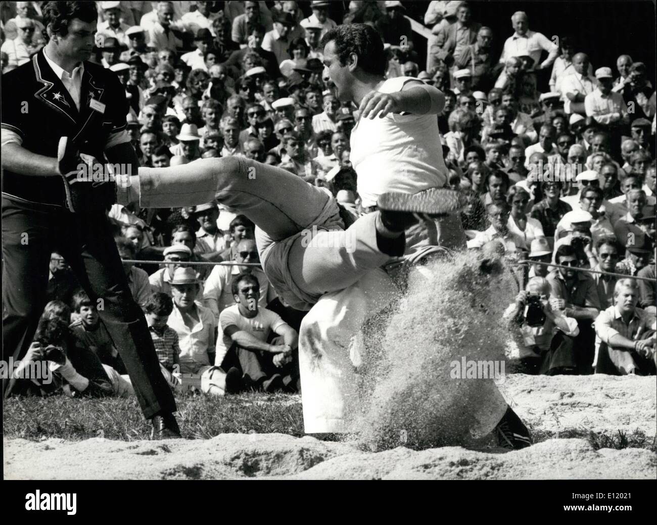 Jul. 07, 1981 - Swiss wrestling festival in Unspunnen: Swiss wrestling ...
