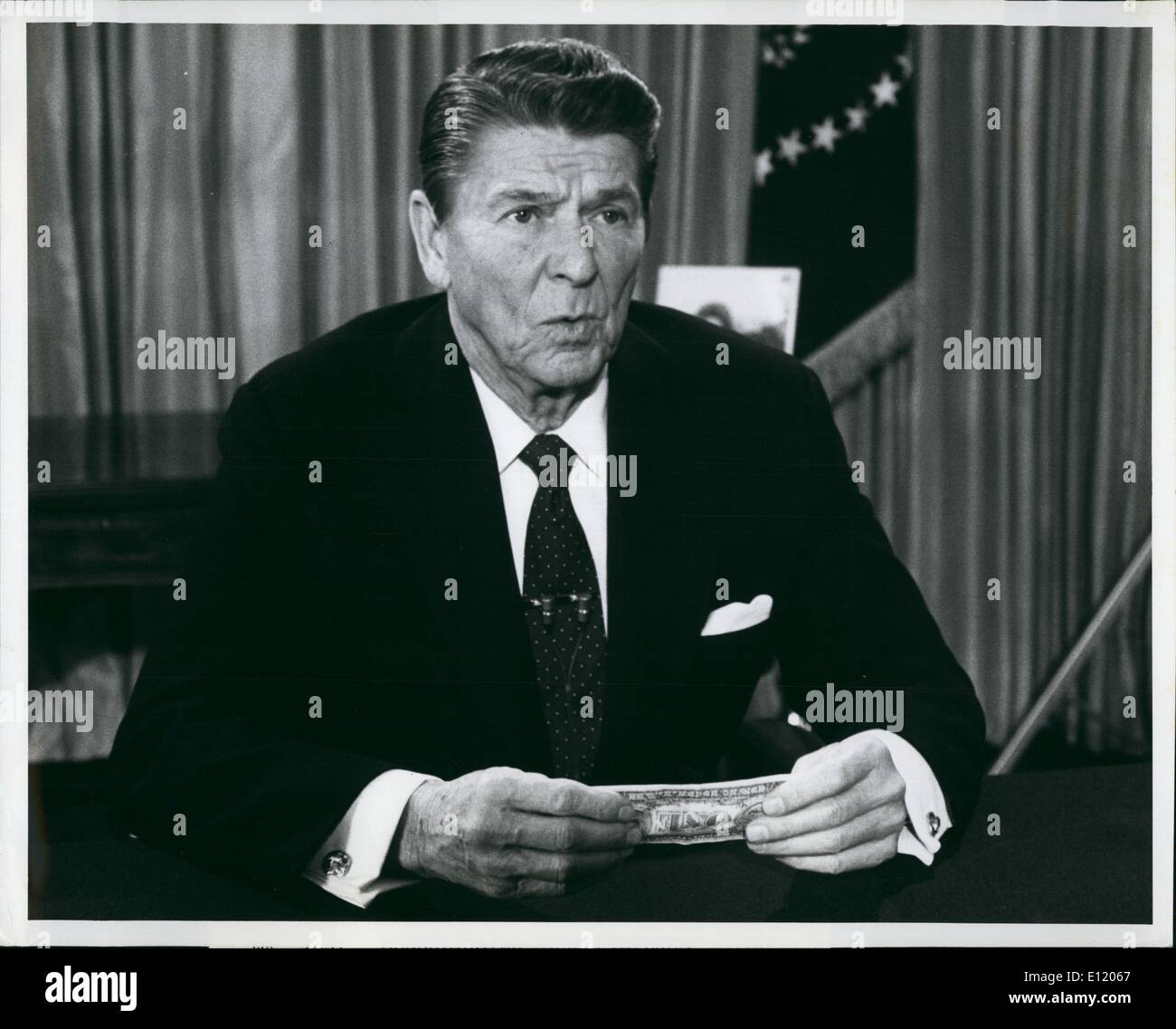 May 05, 1981 - President Ronald W. Reagan in his economy message to the ...