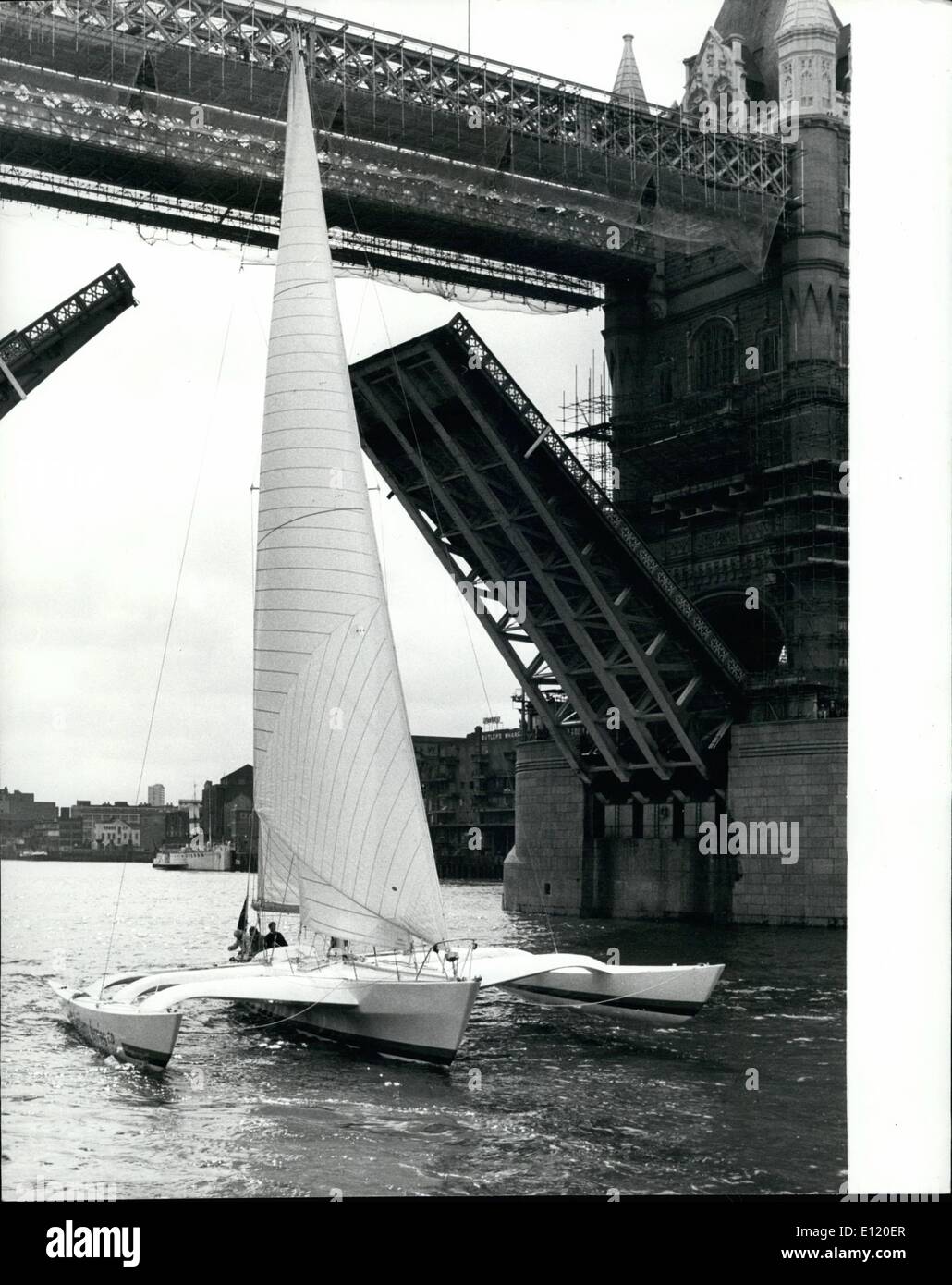 May 05, 1981 - Chay Blyth's new trimarian 'Brittany Ferries' BG ...