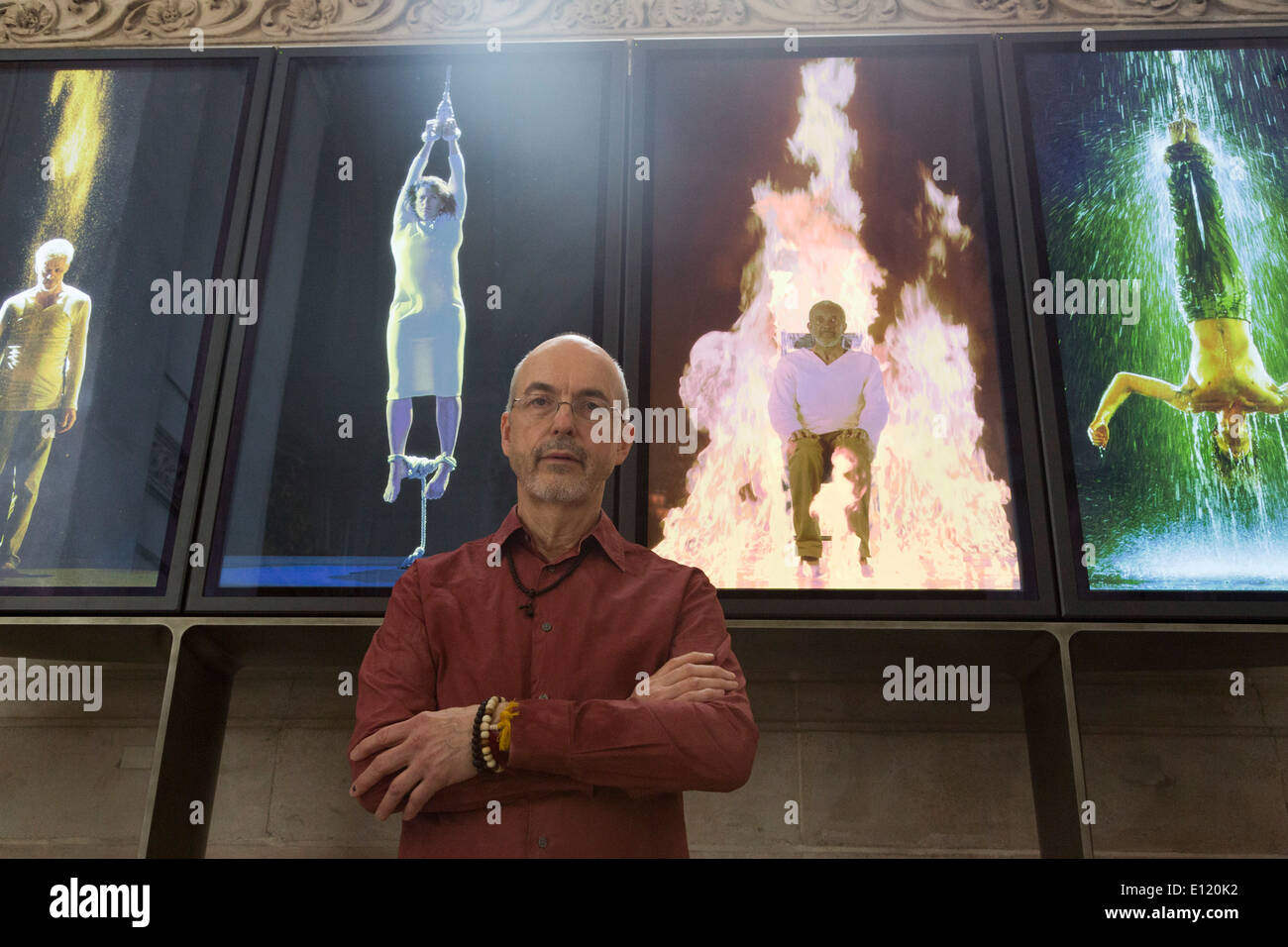 Video installation "Martyrs (Earth, Air, Fire, Water)" by American ...