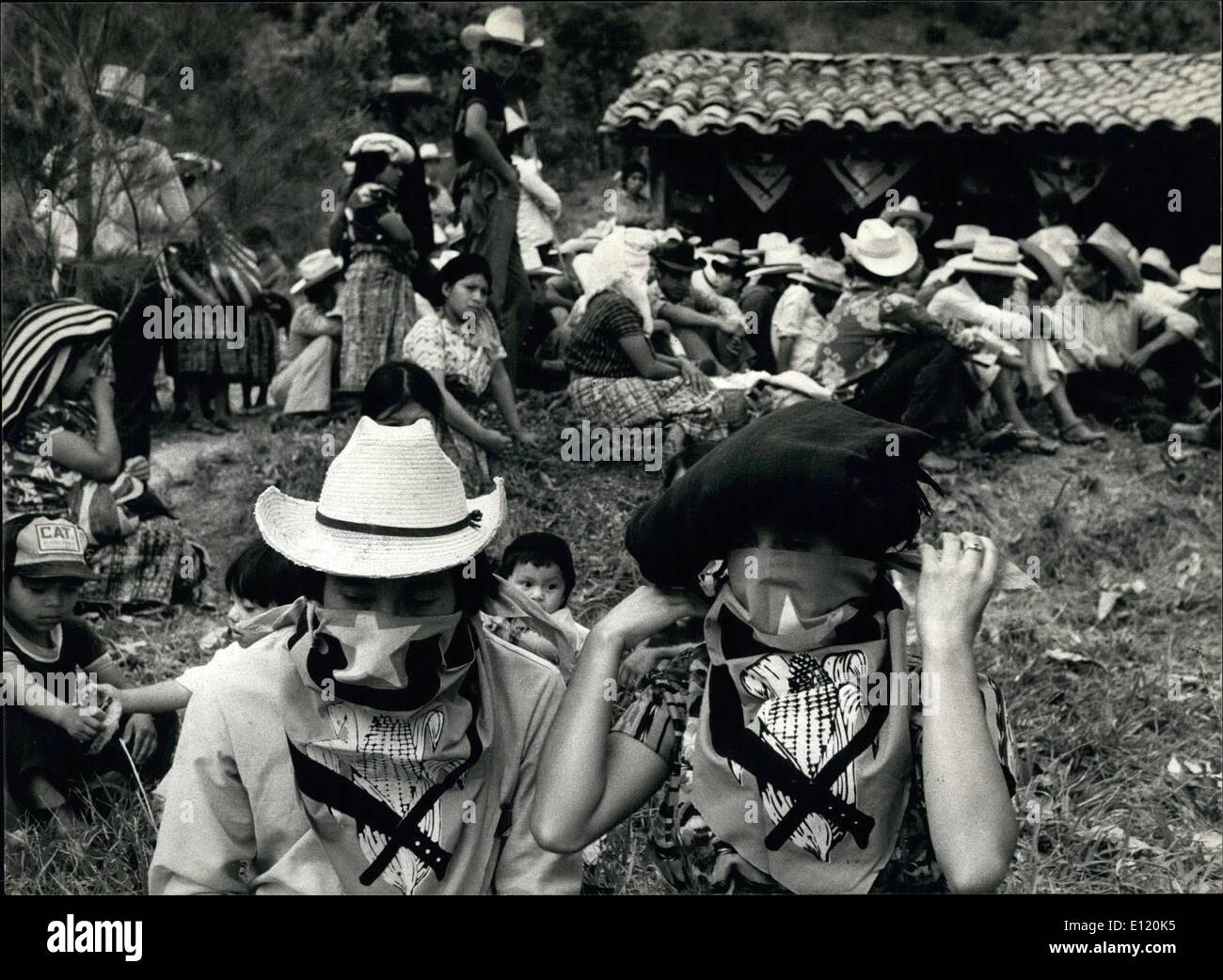 Aug. 08, 1981 - Civil war in Guatemala:Secret meeting of Indian race ...