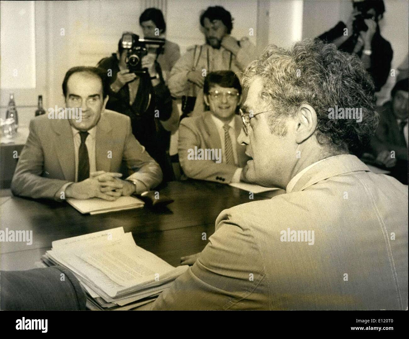 Jun. 02, 1981 - Socialist Head Lionel Jospin Meet Communists George ...