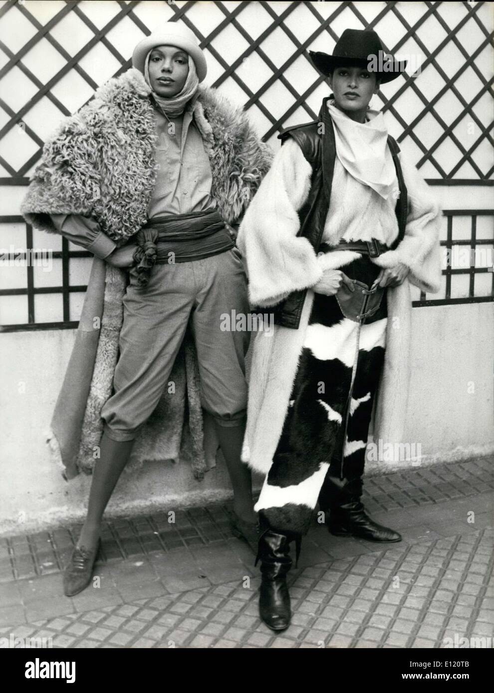 Jun. 05, 1981 - Robert Beaulieu Fashions Stock Photo - Alamy