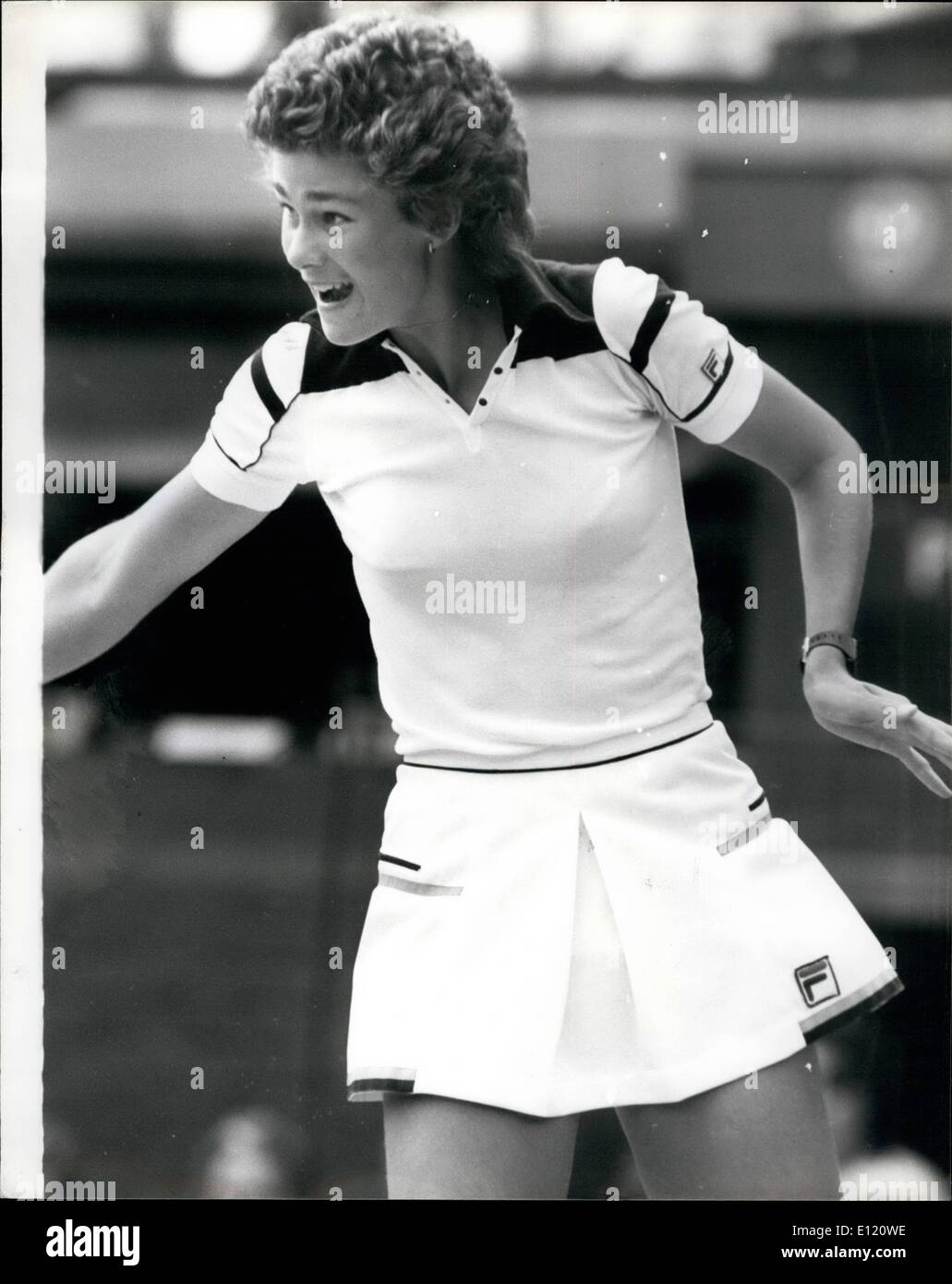 Jun. 06, 1981 - Ladies Quarter -Finals At Wimbledon Miss Austin V Pat ...
