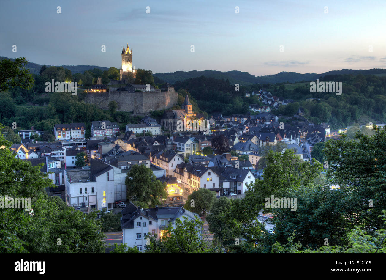 Town Dillenburg with historical Castle in Hesse, Germany Stock Photo ...