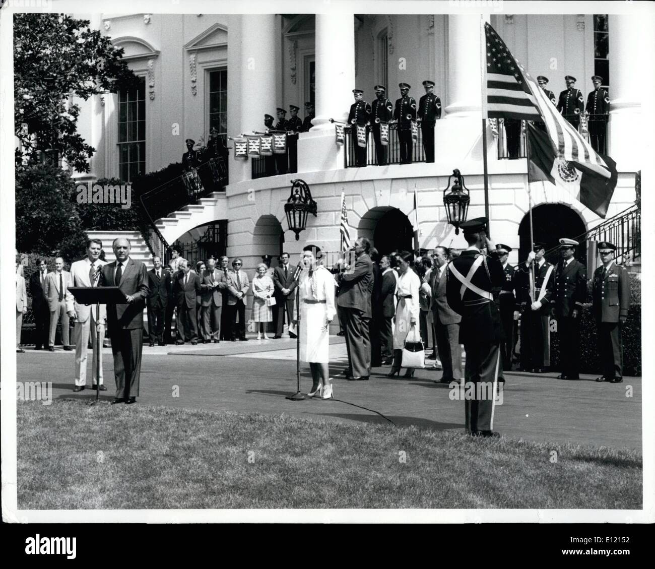 Jun. 06, 1981 - President of Mexico arrives President Lopez Portillo ...
