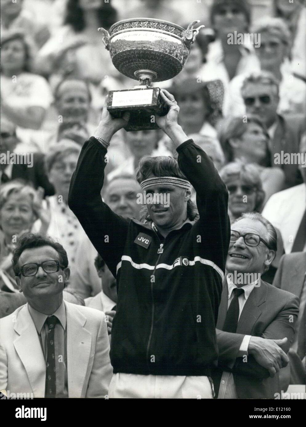 Jun. 09, 1981 - Bjorn Borg Holding His 6th French Open Trophy Stock ...