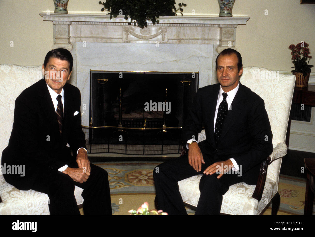 Oct 13, 1981; Washington, DC, USA; United States Republican President ...