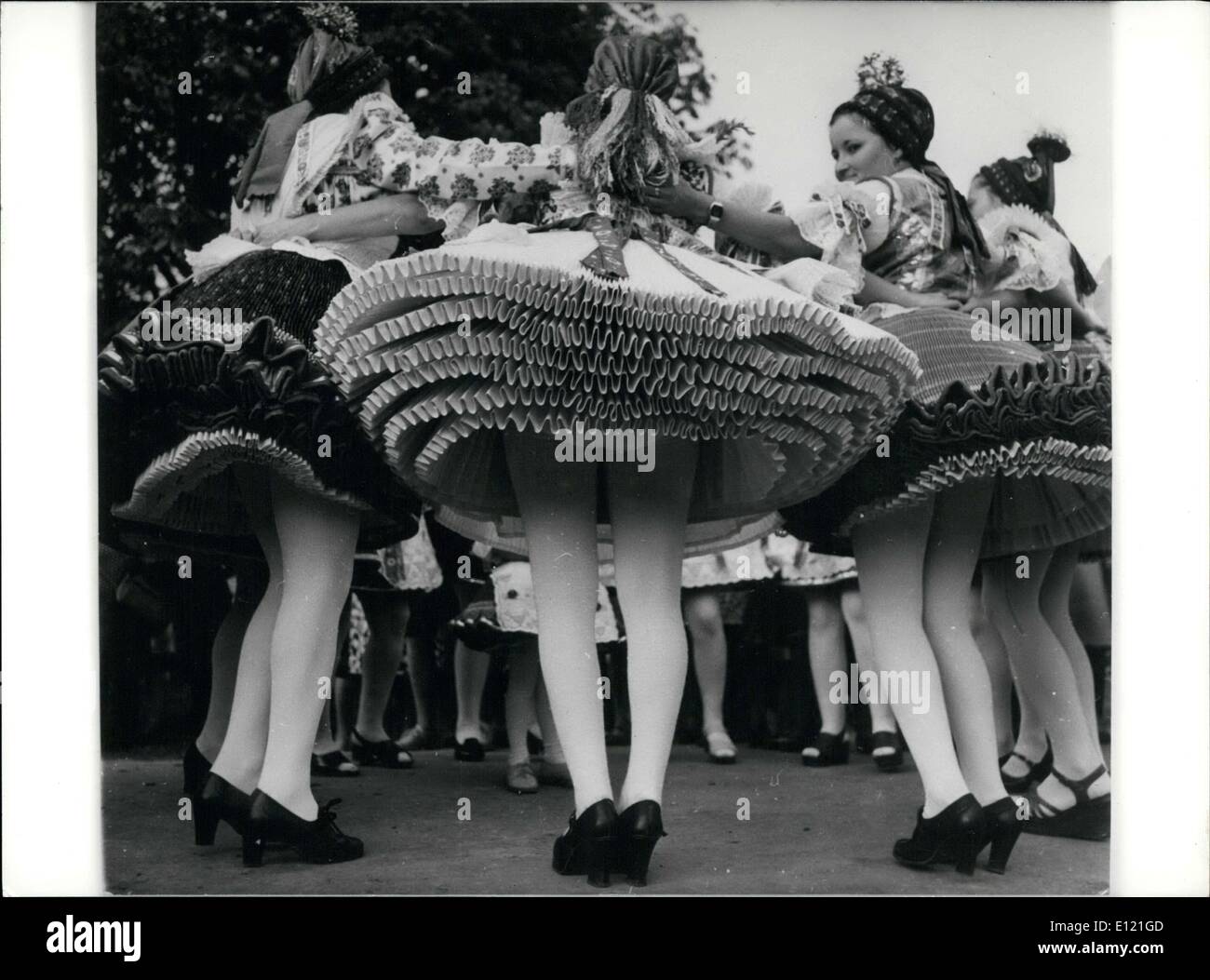 Oct. 22, 1981 - Village Girls Dancing After Harvest, Hungary Stock ...