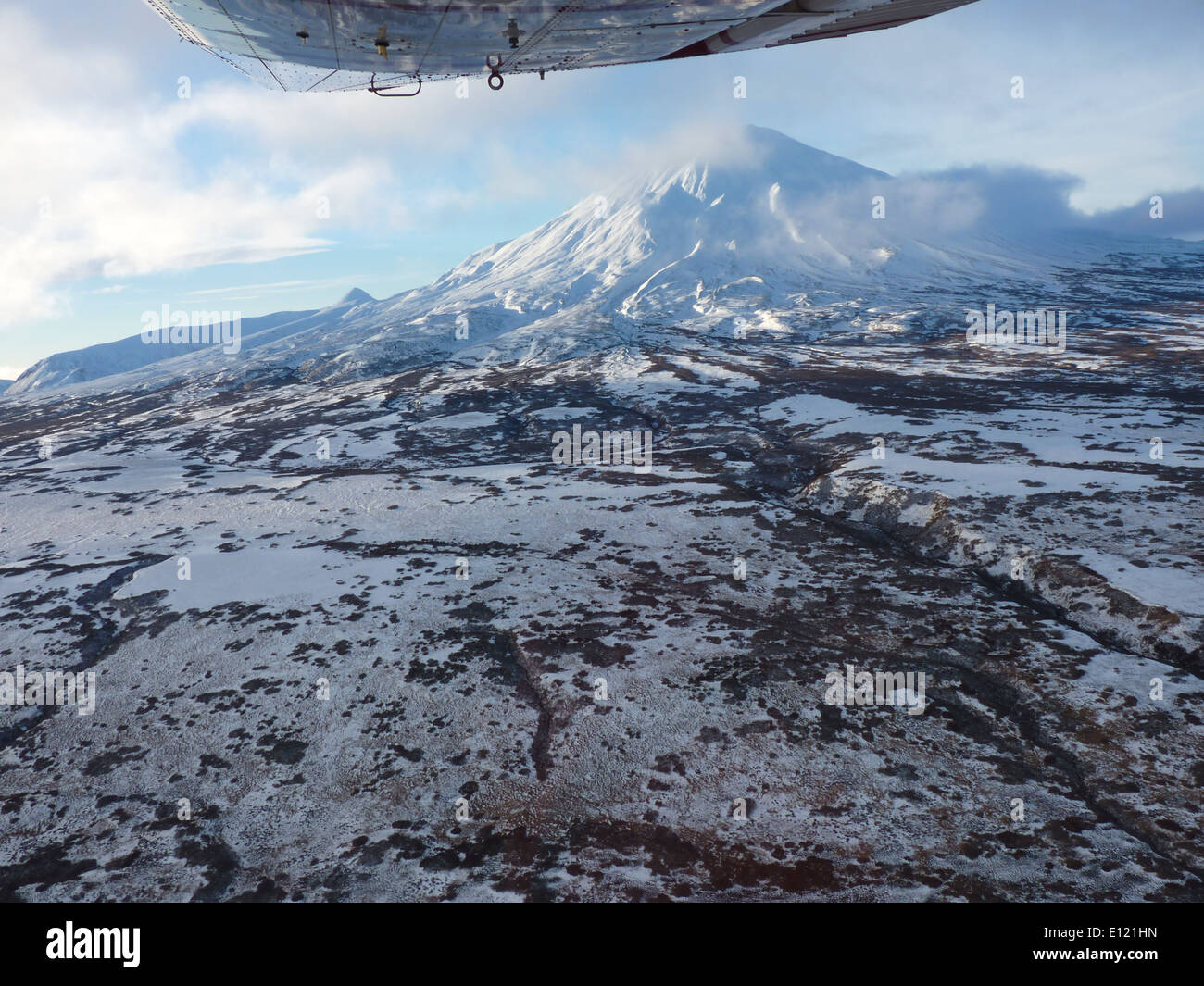 Mt. Peulik, located within Becharof National Wildlife Refuge in Alaska ...