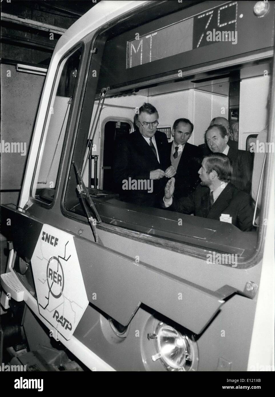 Dec. 10, 1981 - Prime Minister Pierre Mauroy inaugurated the RATP-SNCF ...