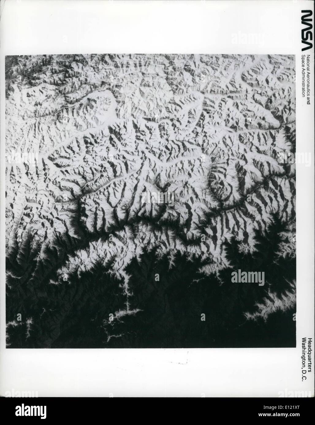 Dec. 12, 1981 - The snow line can be seen for several hundred miles ...
