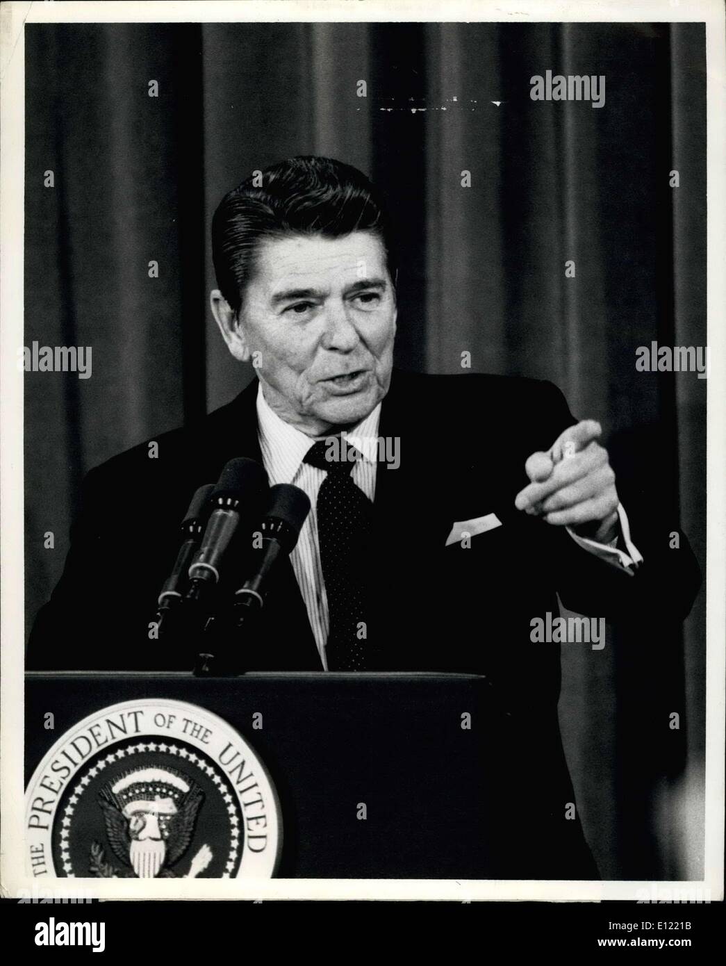 Jan. 19, 1982 - On the eve of his first year in office, President ...