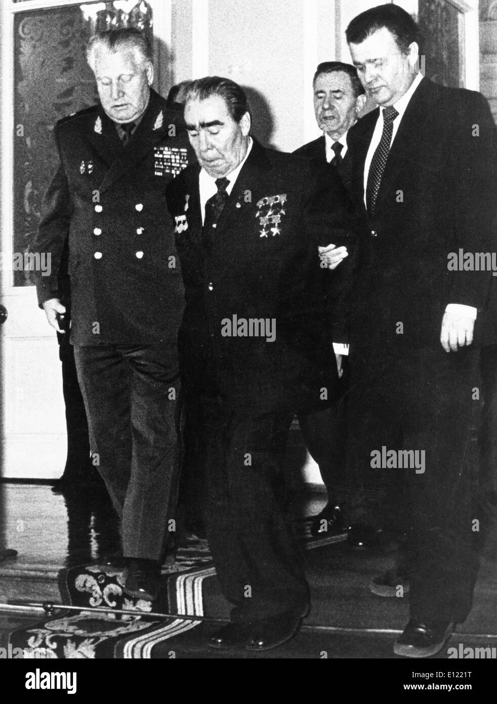 Feb 01, 1982; Moscow, Russia; The Soviet President LEONID BREJNEV being ...
