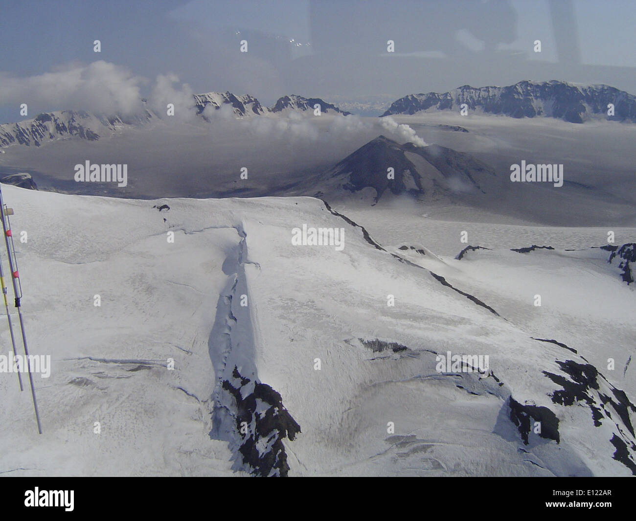 Mt. Veniaminof, an active stratovolcano located on the Alaska Peninsula ...