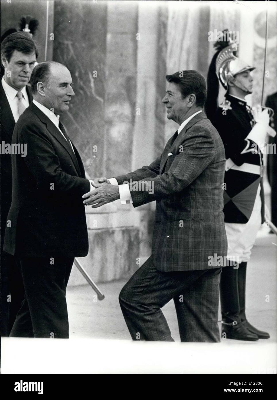 Jun. 07, 1982 - Francois Mitterrand Welcomes Ronald Reagan to ...