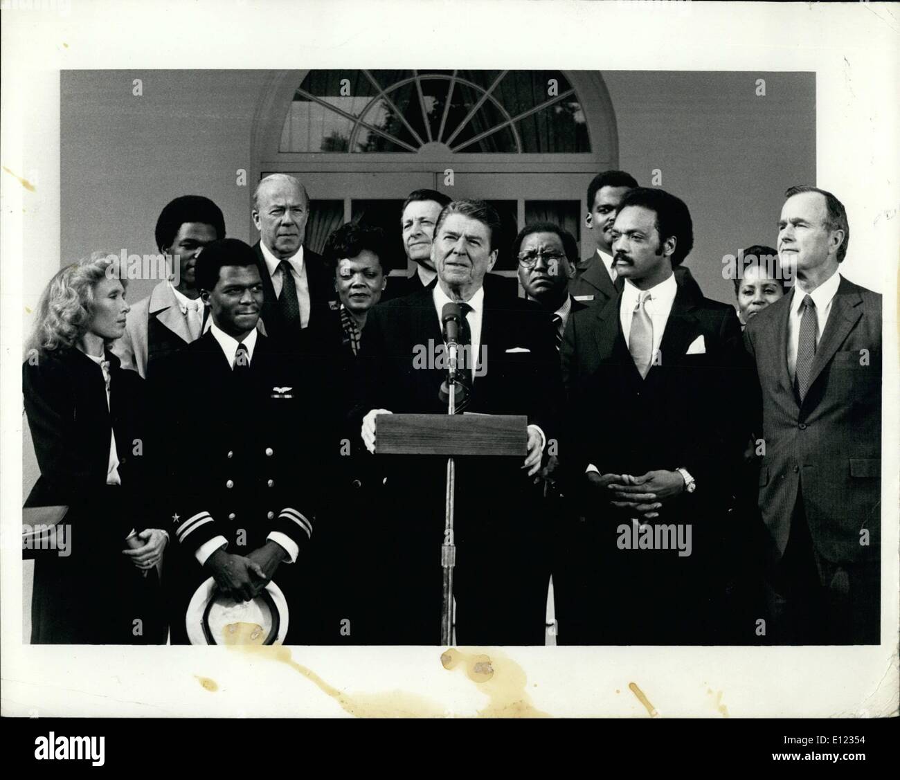 Jan. 01, 1984 - Welcome Home President Reagan greets Lt. Goodman and ...